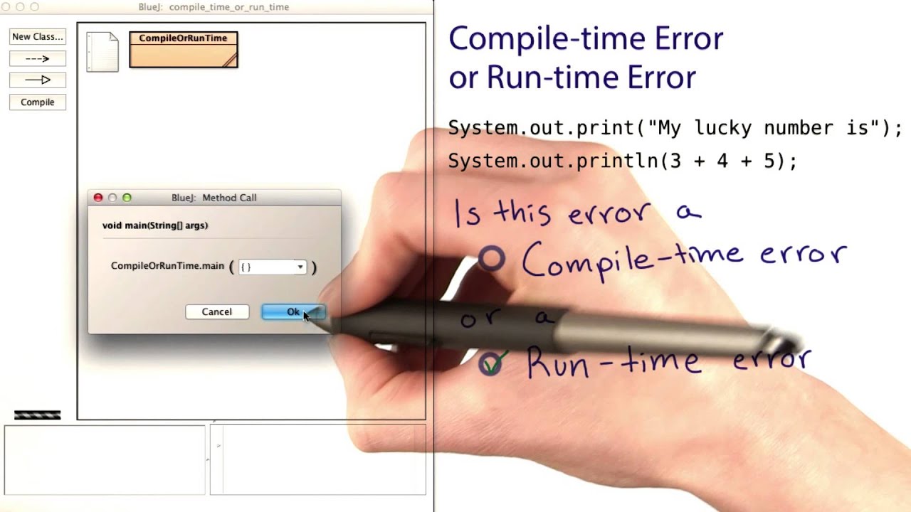 Compile-Time and Runtime Errors 2 - Intro to Java Programming