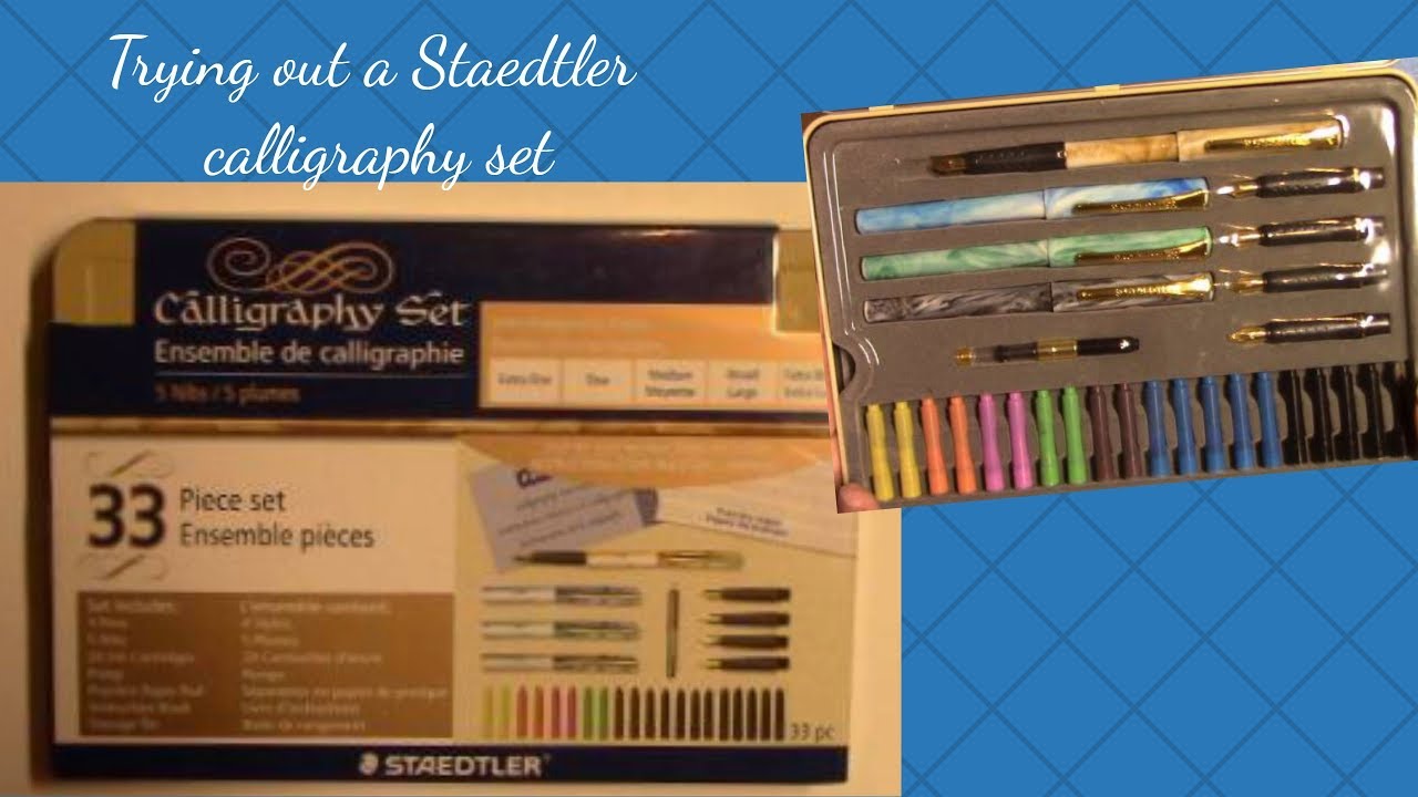 Trying out a Staedtler calligraphy set 🖋 ✒