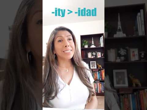 How do words ending in ITY translate into Spanish? #shorts