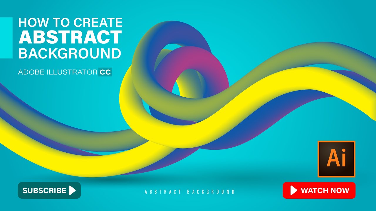 How to Create #Abstract Background Design | Adobe Illustrator CC | Line Abstract | Creator Academy