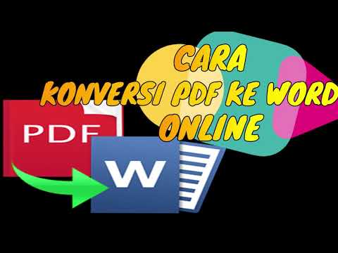 Cara Mengkonversi file PDF ke WORD secara Online