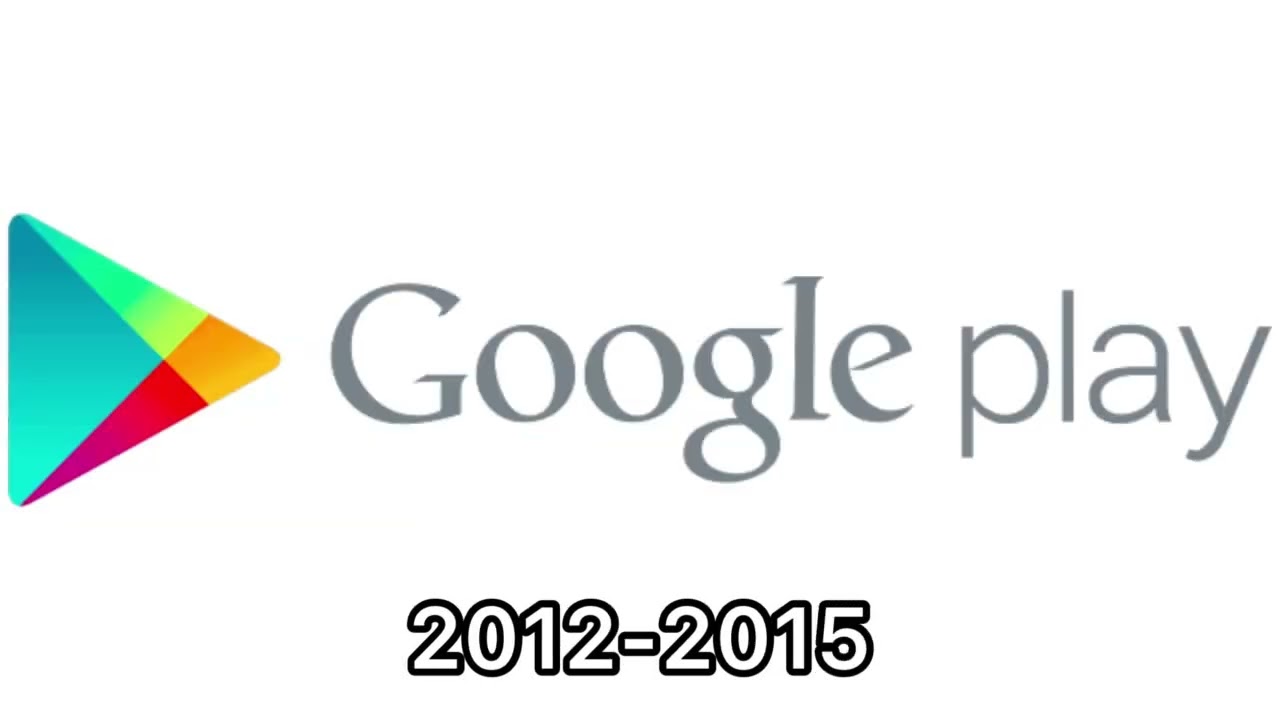 Google Play Historical Logos Reversed