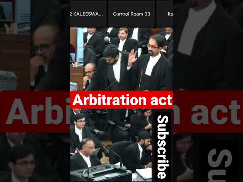 Listen carefully || Arbitration act 1996 #advocate #lawstudent #legal