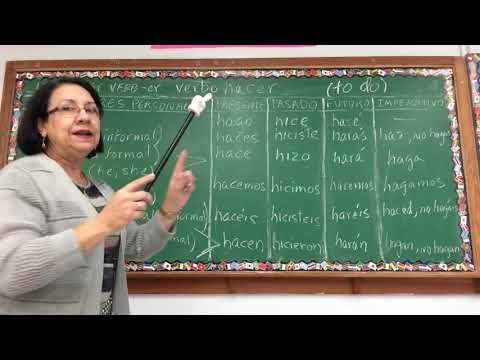 Verbo hacer - conjugación