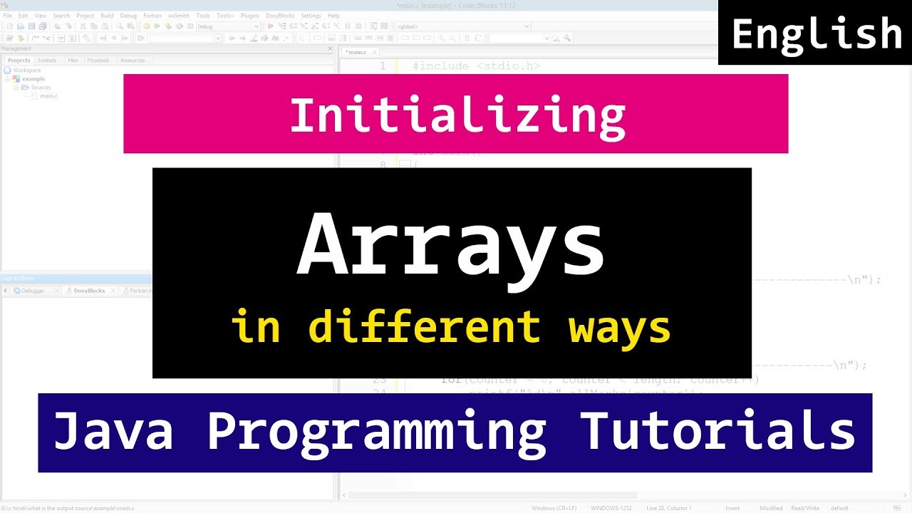 How to Declare and initialise Arrays in different ways | Java Programming Tutorial