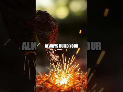 Building a Fire with Natural Materials