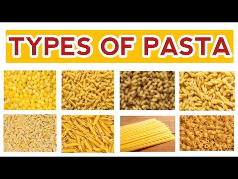 Different Types Of Pasta Names And Pictures| Types Of Pasta Shapes And Names