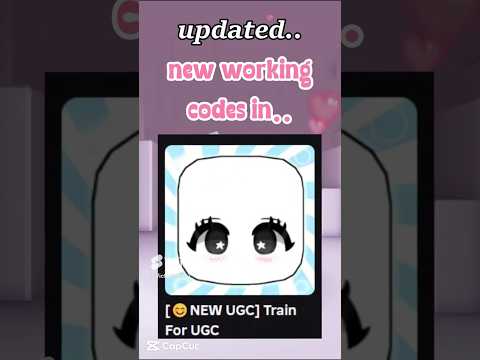 ⭐UPDATED⭐TRAIN FOR UGC CODES 💗 !! | Roblox #roblox #aesthetic #avatar