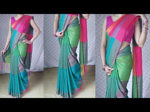 How to wear saree | Lehenga style Saree | ISKCON Style – TheVaisnava ...