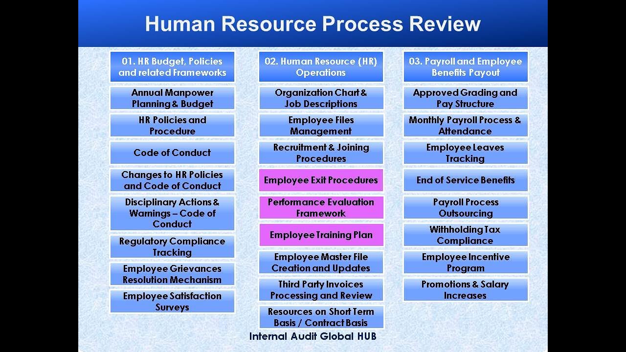 Risk Based Internal Audit of Human Resource Process - Part III