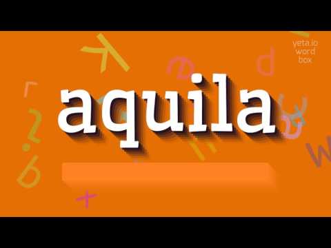 How to say "aquila"! (High Quality Voices)