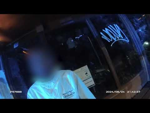 Footage shows drunk father caught driving with children in car