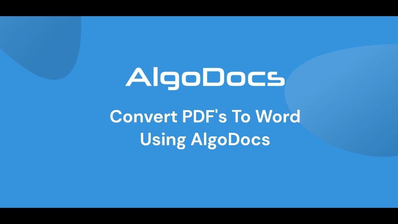 How to extract text from PDFs and Images (JPEG, PNG, TIFF)? - AlgoDocs