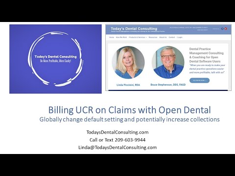 Bill UCR Fees on all Claims with Open Dental