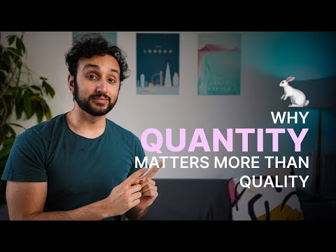 Forget about Quality, Focus on Quantity #shorts