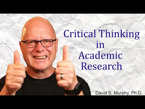 Critical Thinking in Academic Research