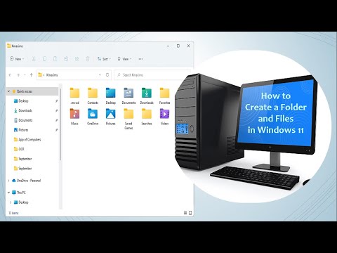 How to Create a Folder and Files in Windows