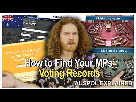 How to Find Your MPs' Voting Records | AUSPOL EXPLAINED