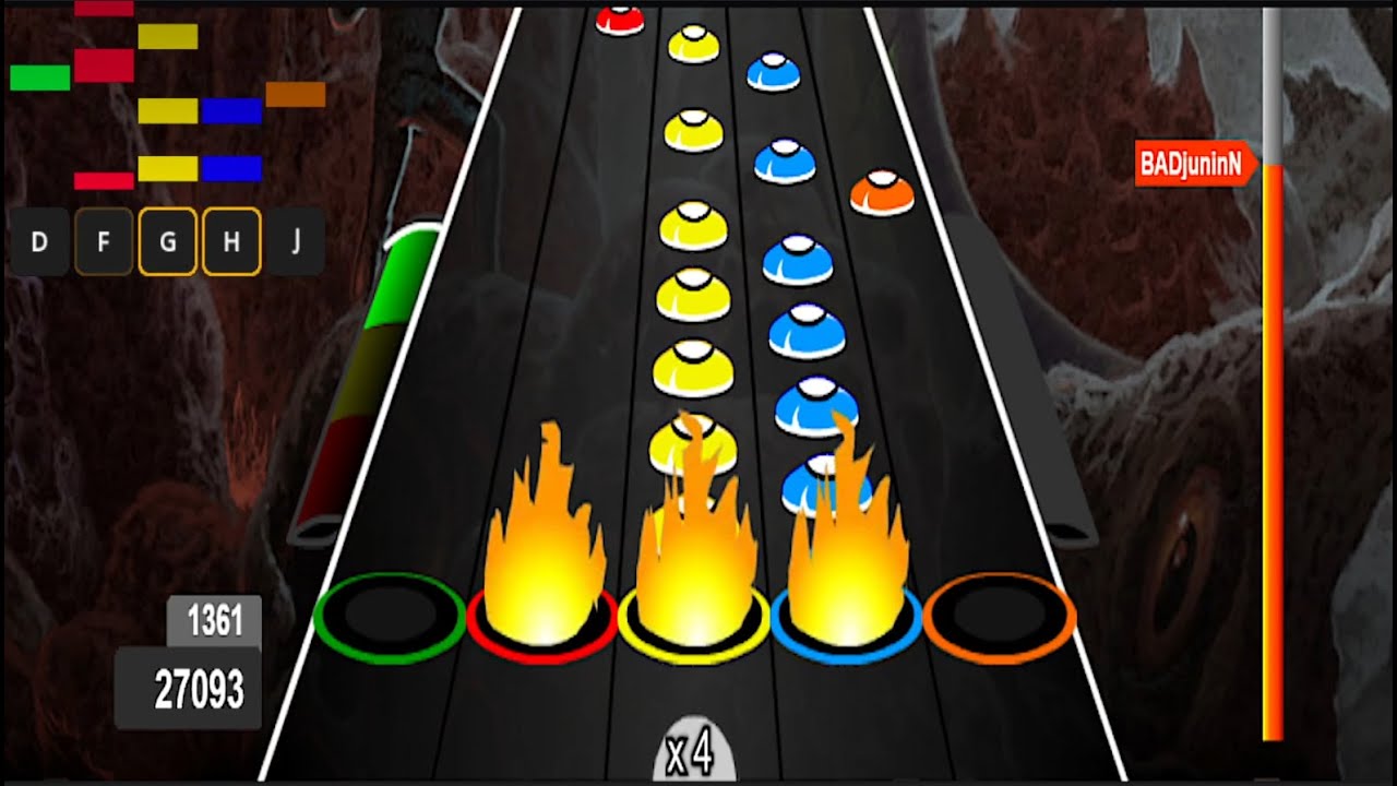 Guitar Flash Custom - Formula Neon - Aeon Bridge Expert Chart 100%