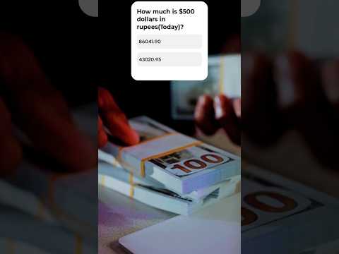 $1 Dollar Vs $1000000 | How much is $500 dollars in rupees? #quiztime #currency_exchange_rate