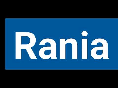 how to pronounce Rania | pronounce Rania | pronunciation of Rania | Rania name status