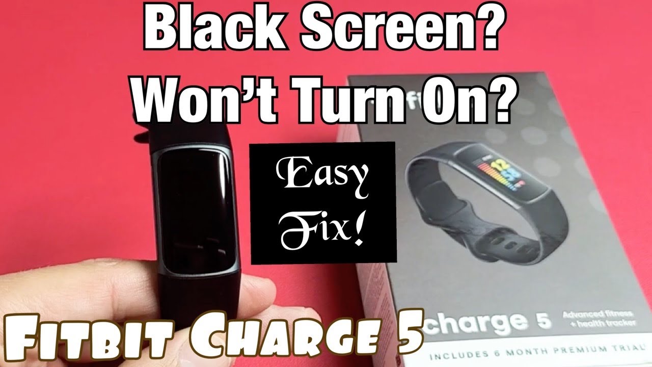 Fitbit Charge 5: How to Fix Black Screen (Screen Won't Turn On?) FIXED!