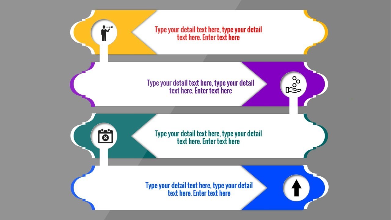 How to create infographics in PowerPoint | 4 Steps | Free PPT