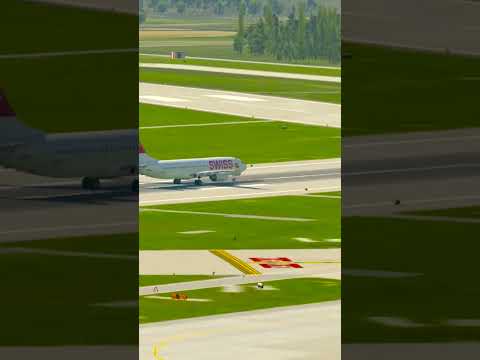 Swiss Airlines Takeoff from Zurich Airport #shorts #swiss