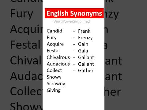 English synonyms | Learn English | WordPowerSimplified #shorts