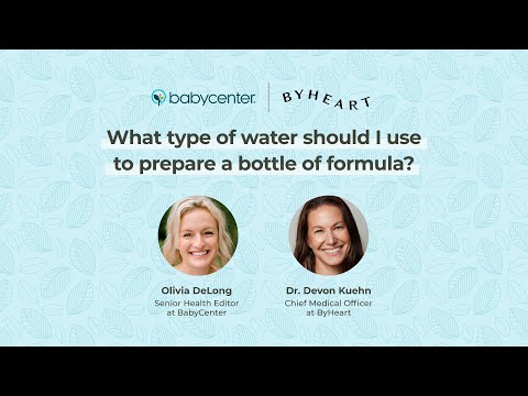 What type of water should I use to prepare a bottle of formula? | Ad Content for ByHeart