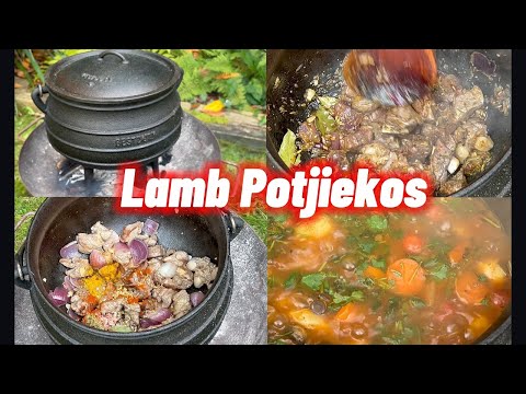 How To Cook Lamb Potjiekos - Skaap Potjie - South African Food #potjiekos #potjie #braai