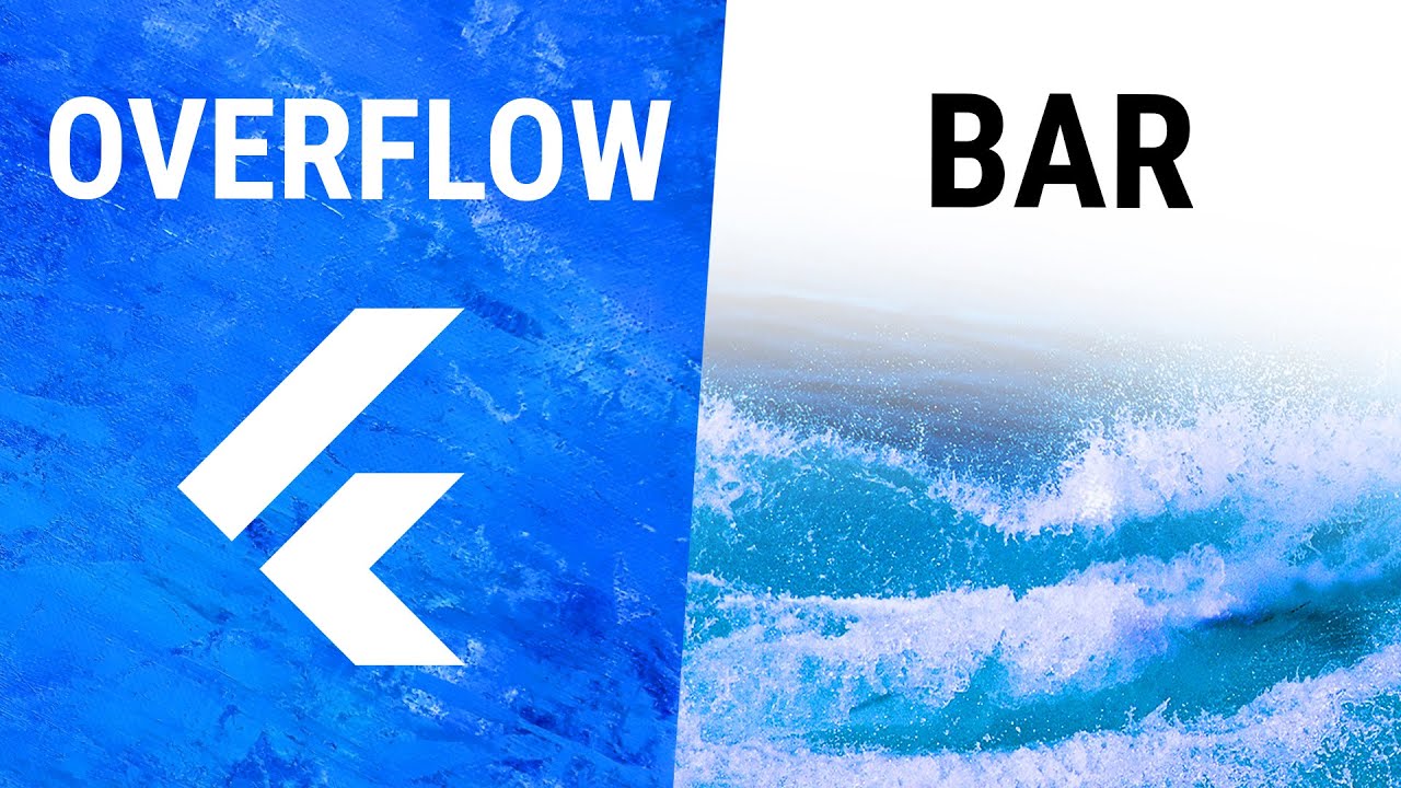 Flutter OverflowBar Widget