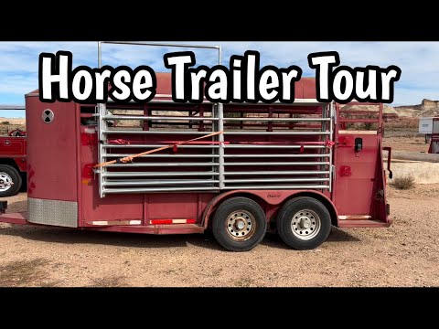 Horse Trailer Tour 2025! 16' Stock Trailer!