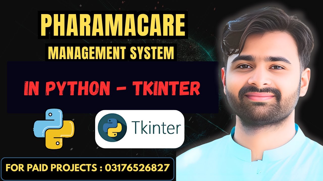 PharmaCare Management System using Tkinter | Python Final Year Project | CS619
