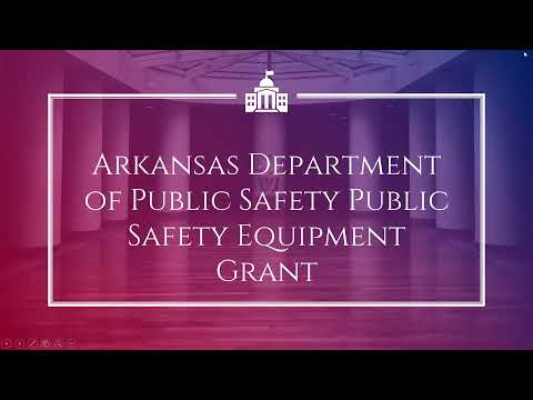 DPS Public Safety Equipment Grant Webinar 11/8/21