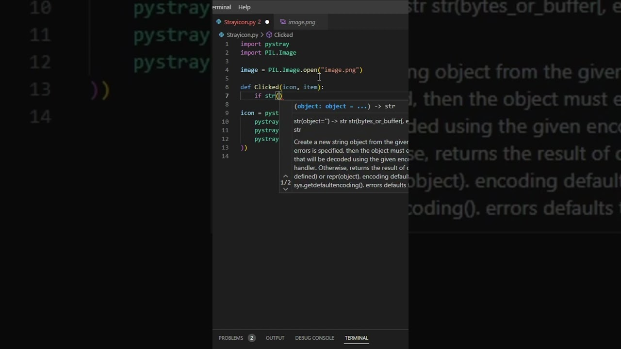How To Make A System Tray Icon In Python 😎🤗 #python