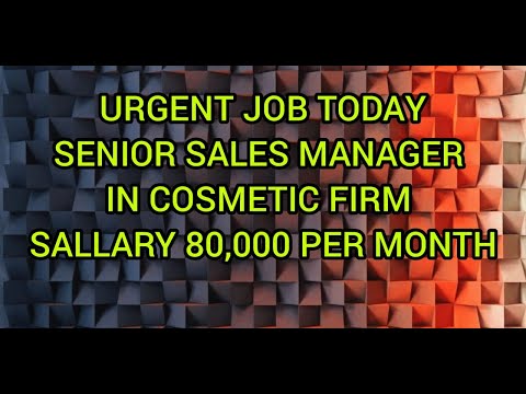 job | job in mumbai | urgent senior sales manager 80 thousand per month sallary | sales job goregaon