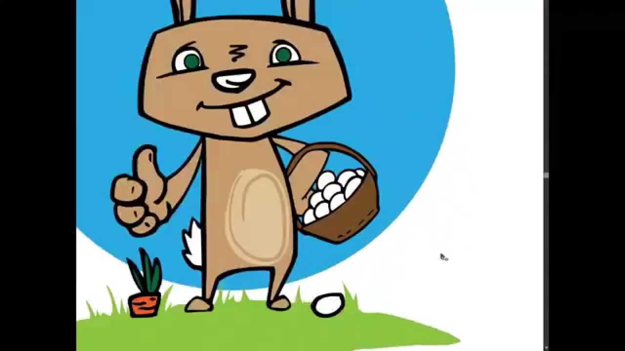 Design Process for Vector Mascot | Easter Rabbit