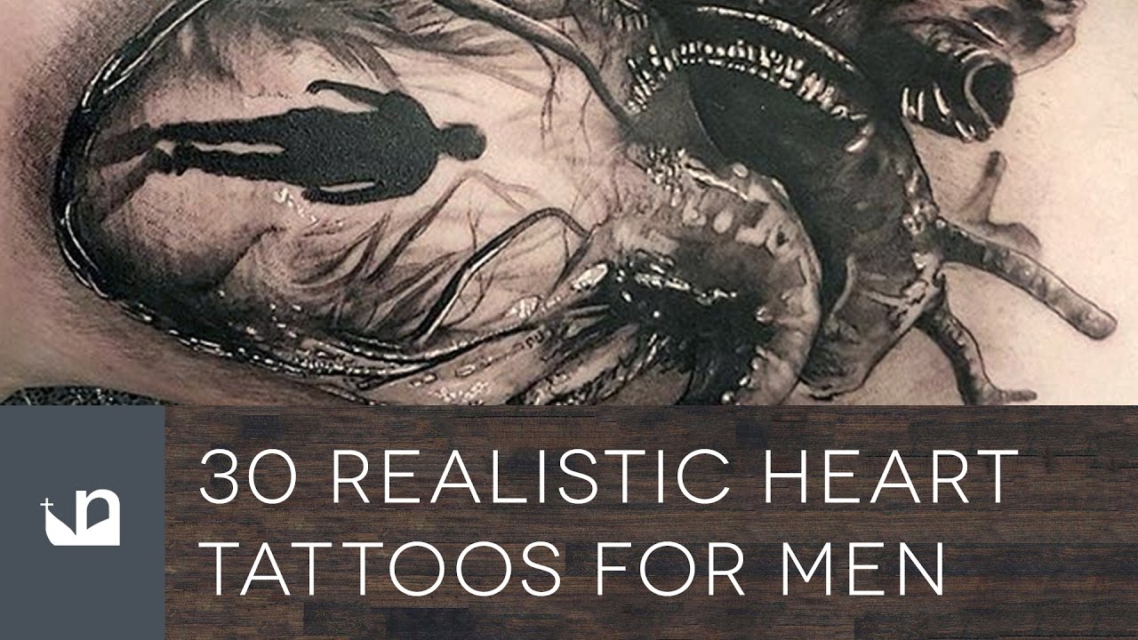 30 Realistic Heart Tattoos For Men