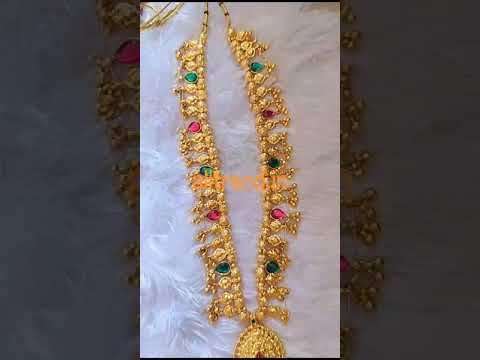 Maharashtrian Traditional Gold Plated Kolhapuri Saaj #kolhapurisaaj #maharashtrianjewellery #saaz