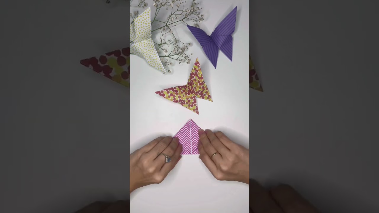 Colorful Butterfly 🦋 #handmade #papercraft #butterfly #heouida