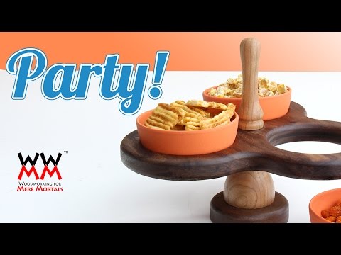 Unique Wooden Serving Tray. Great for Snacks!