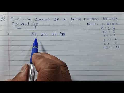Find the average of all prime numbers between 20 and 40