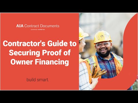 Contractor's Guide to Securing Proof of Owner Financing Webinar
