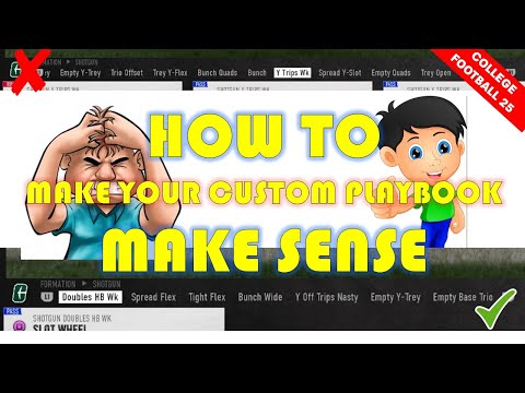 College Football 25 | How to Make Your Custom Playbook Make Sense