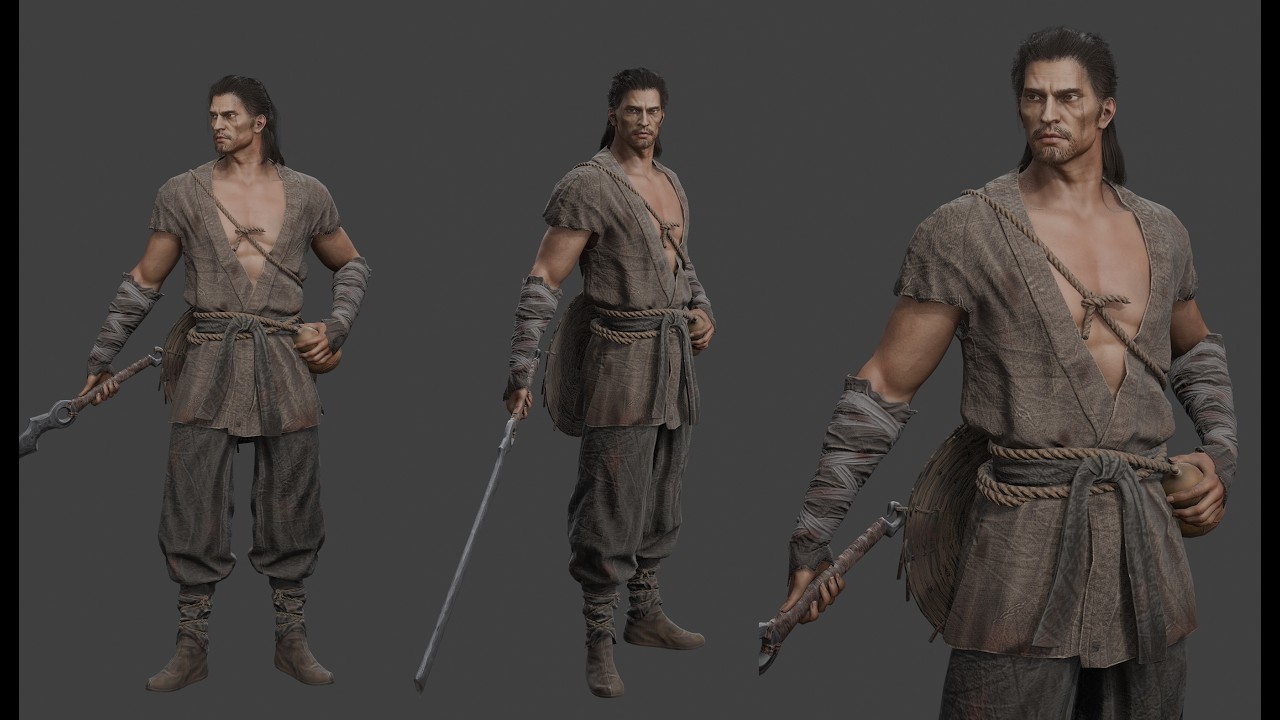 Game Ready Character Modeling - Blender 5.0 - Timelapse