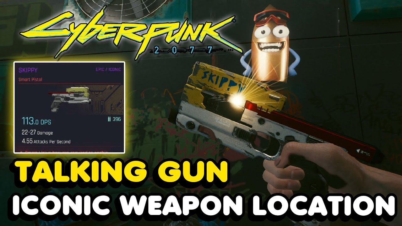 How To Get Skippy The Talking Gun In Cyberpunk 2077 (Iconic Weapon Location)