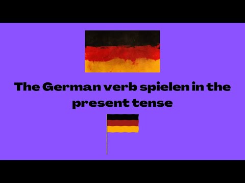 The German verb spielen in the present tense - A1