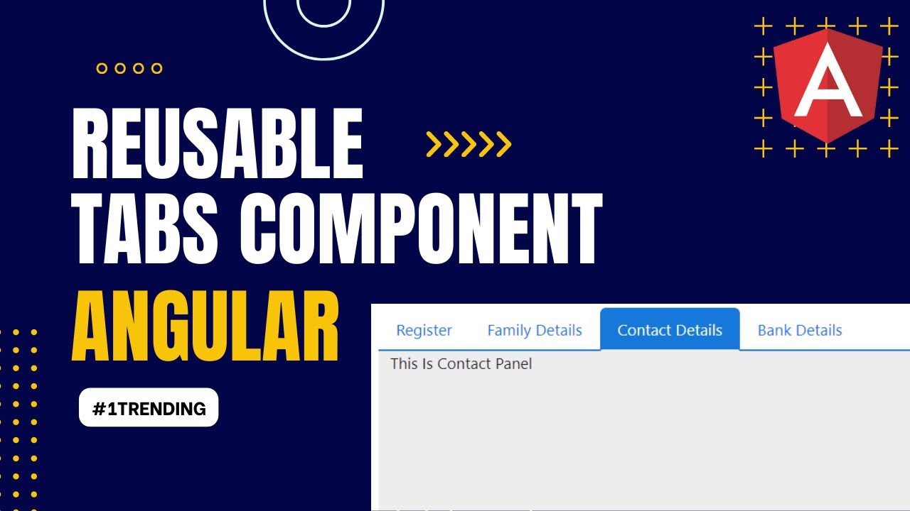 Reusable Tab Component In Angular | angular tutorial for beginners | angular tutorial