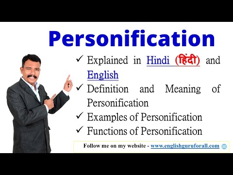 8. Personification # Meaning, Functions and Examples # Figures of Speech # Explained in Hindi